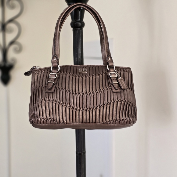Coach | Bags | Coach Madison Pleated Leather Mini Bag | Poshmark